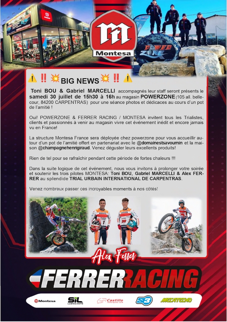 Toni Bou & Gabriel Marcelli chez PoweZone avec Ferrer Racing ...