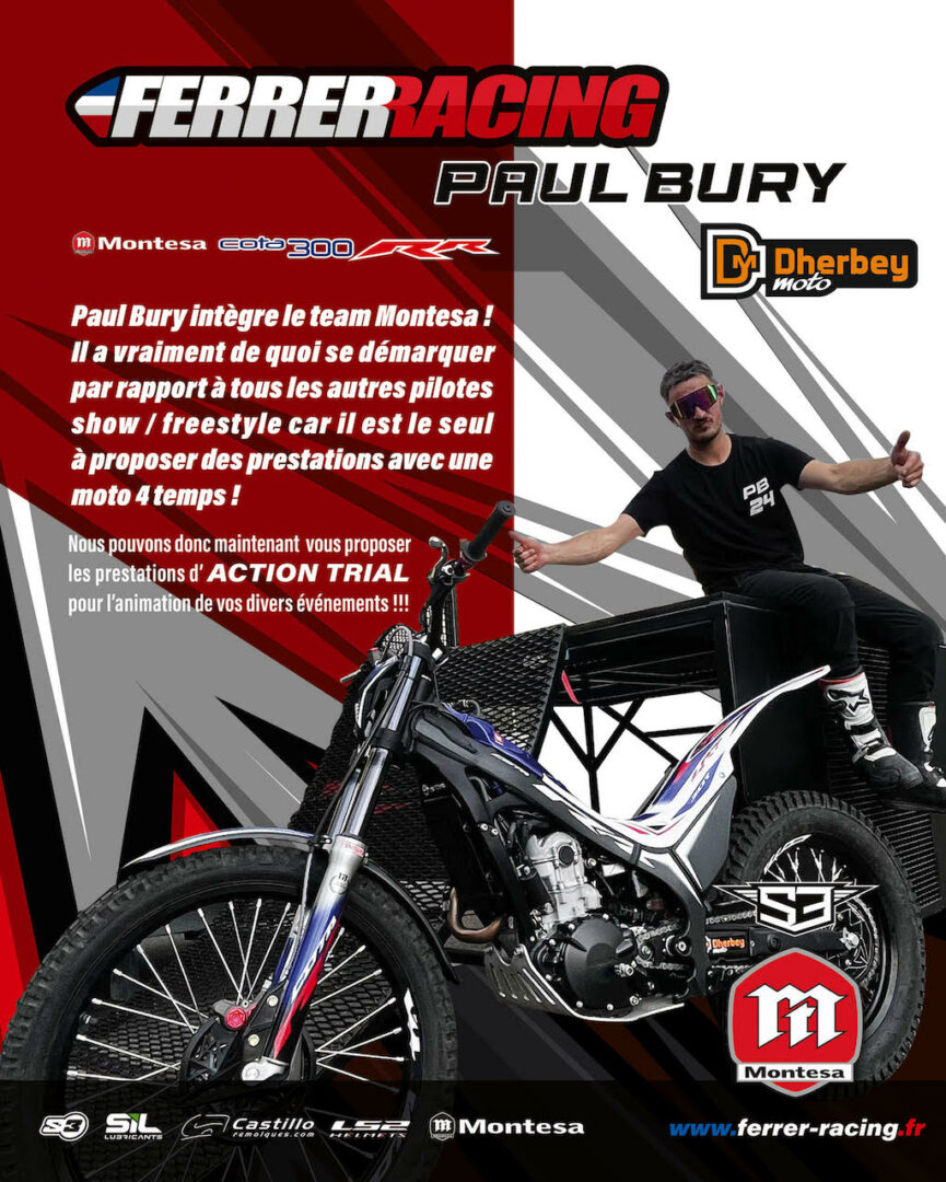 Paul Bury rejoint Ferrer Racing … – Planète Trial